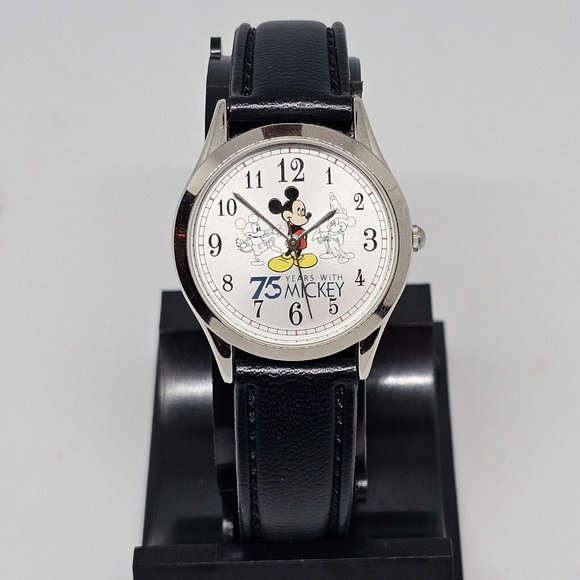 Disney | Accessories | Disney Mickey Mouse Watch Women 75 Years With ...